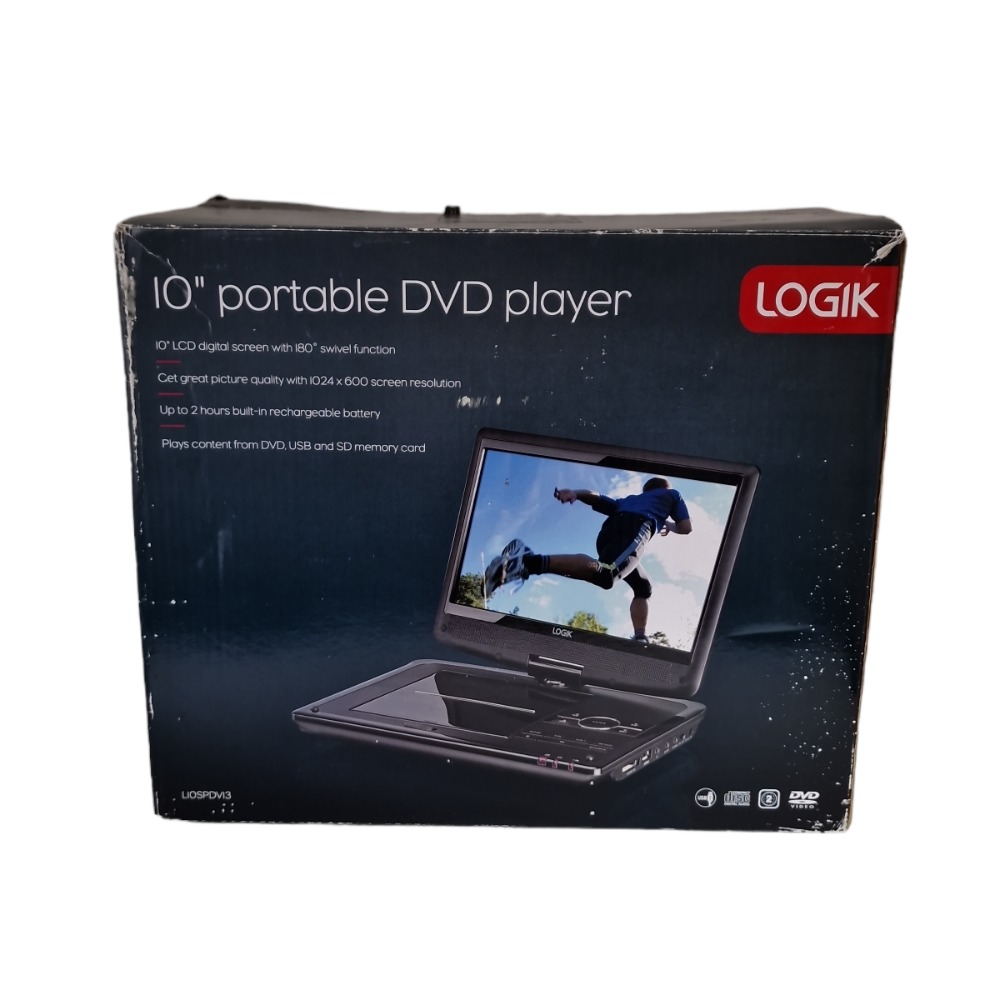 Pre-owned Logik Portable DVD Player (No Remote) - Own4Less